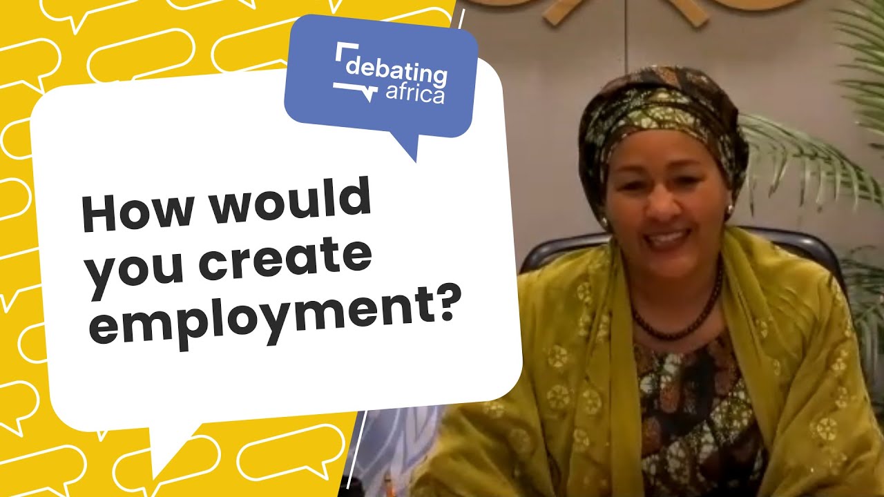 How would you create employment? - Amina Mohammed - YouTube