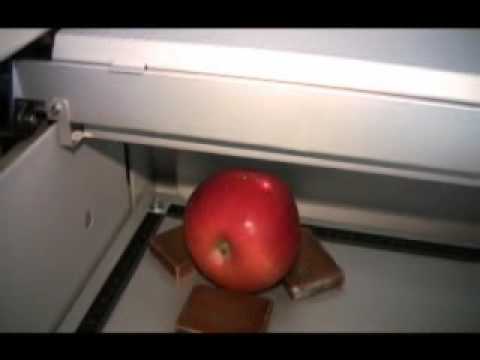 laser engraved apple - YouTube