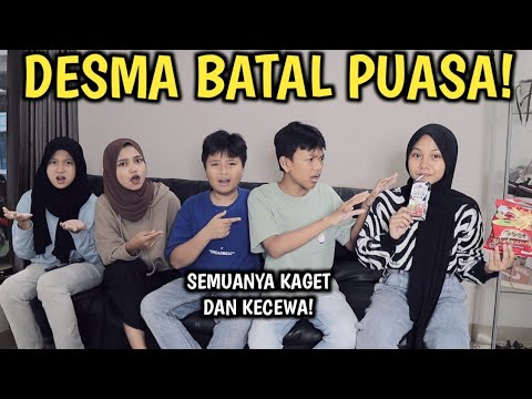 SATU RUMAH KAGET! DESMA BATAL PUASA RIO MARAH BESAR - YouTube