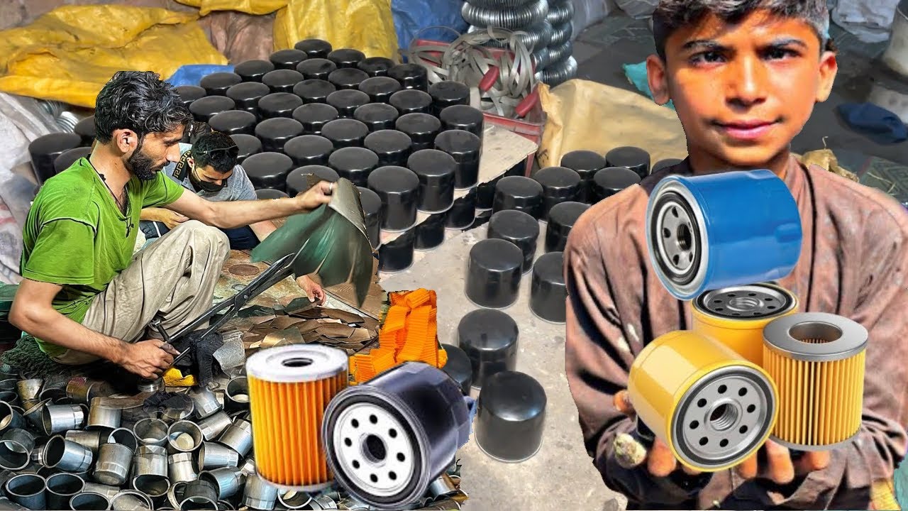 How Car Oil Filters Manufactured Amazing Manufacturing Process of Oil ...