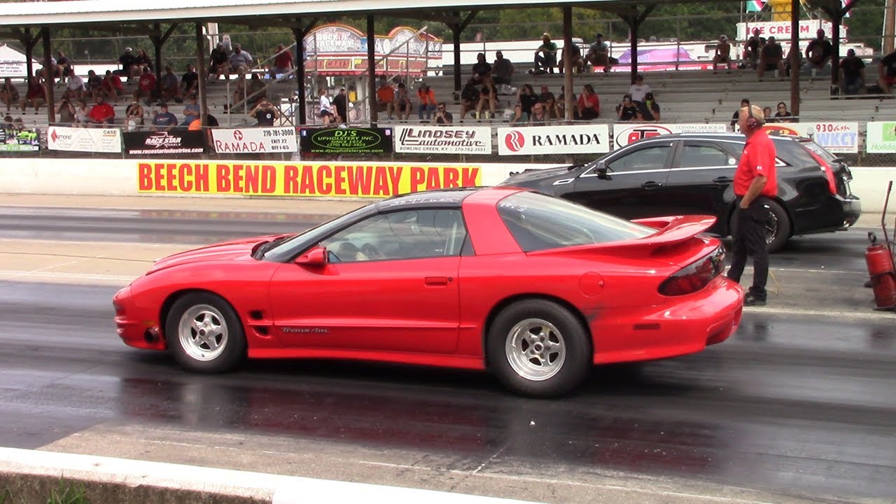 Cadillac CTS-V Wagon vs Turbo Trans Am 1/4 Mile - YouTube