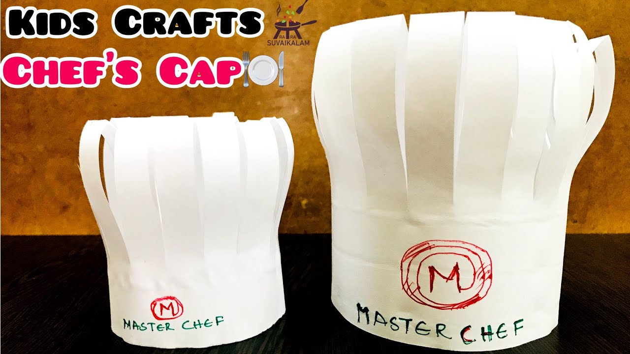 How to make Master Chef’s Cap \Kids Crafts/Diy Using Paper /Easy Kids ...