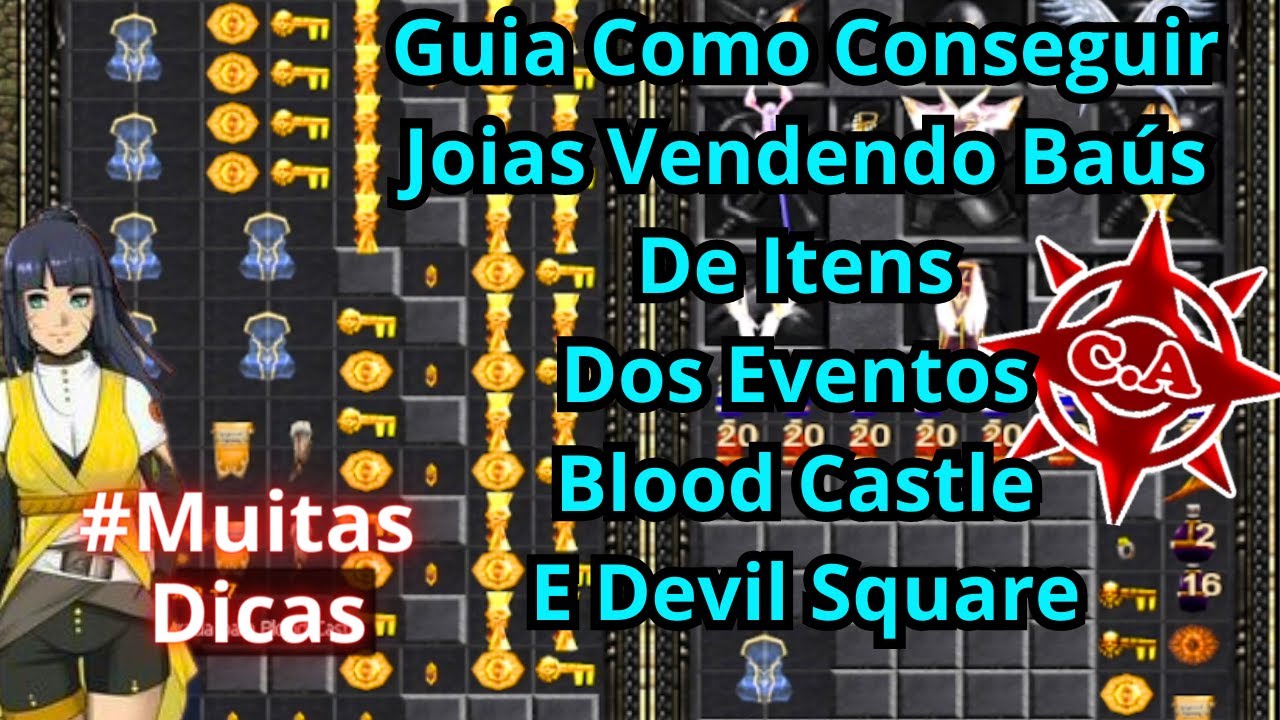 Guia Como Conseguir Juntar Joias Vendendo Baús de Itens Dos Eventos Blood Castle e Devil Square ...