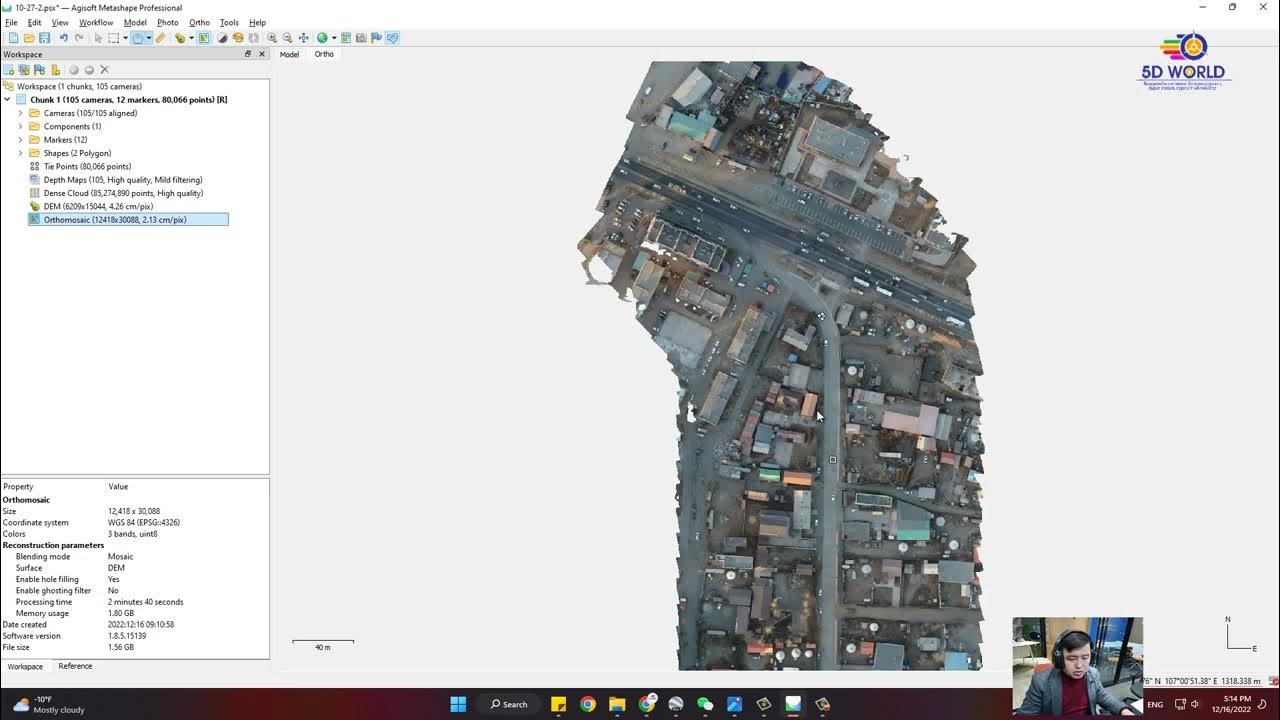 How to edit orthophoto image in Agisoft metashape pro - YouTube