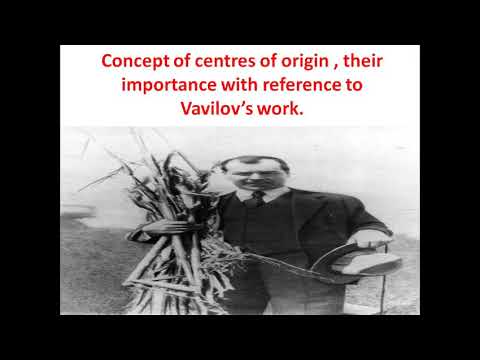 Vavilov's concept of center of origin - YouTube
