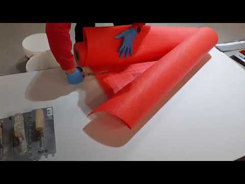 바닥타일 하자 제로에 도전합니다 ^^ 디커플링 매트 ARDEX BAL Rapid Mat 시연영상 - YouTube