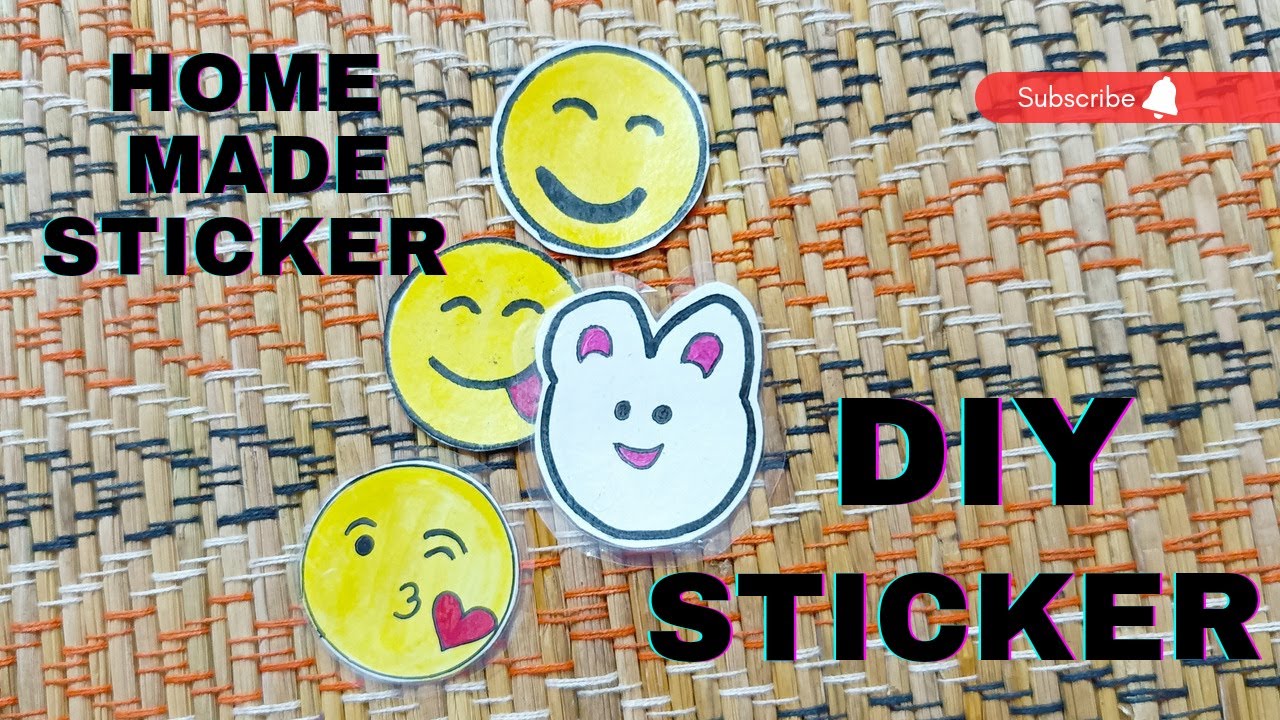 How to make DIY Sticker at home/ Homemade DIY Sticker/Easy DIY Sticker ...