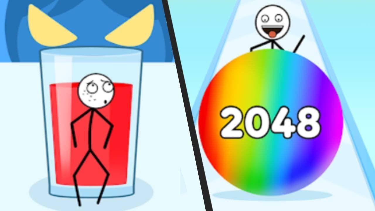 HIDE ME vs STICKMAN ROLL - New Levels STICKMAN Satisfying DOuble ...