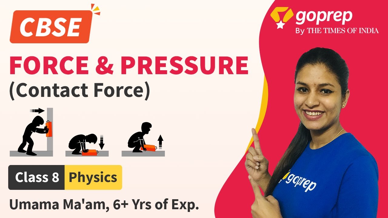 Force and Pressure | Contact Force | CBSE | Class 8 Physics | | Umama ...