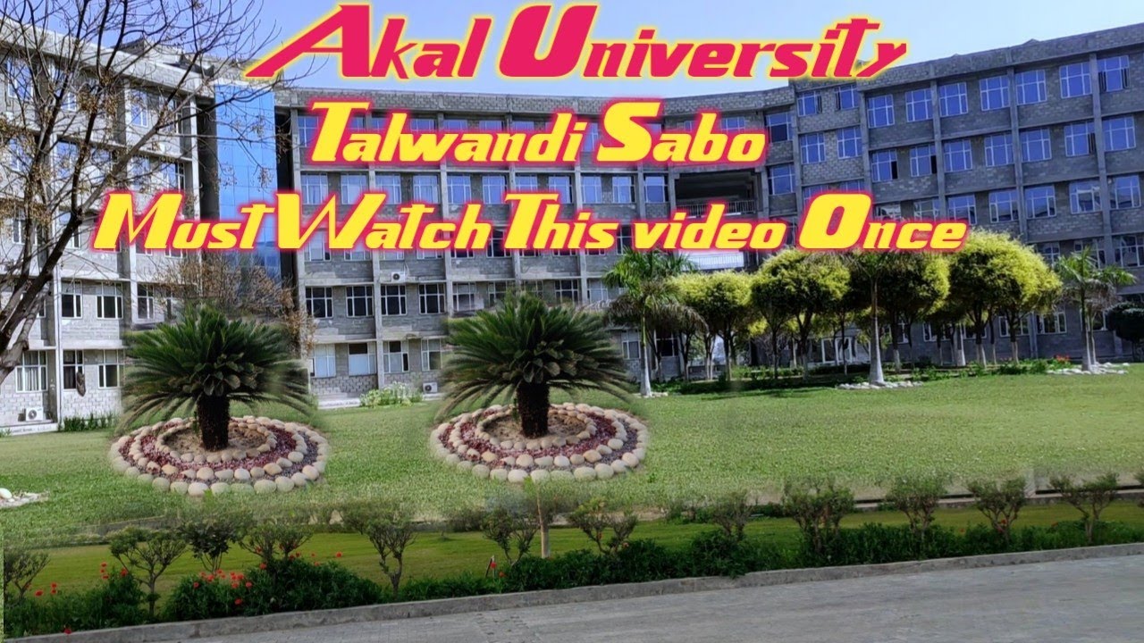 Akal University Talwandi Sabo Garden Park View 2022#akal_university ...
