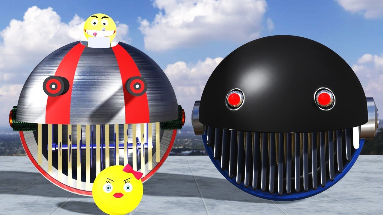 Pacman & Robot VS Robot Pacman - YouTube