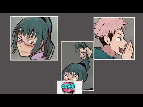 Yuji helps Maki hold her hair | Jujutsu Kaisen | Comic Dub