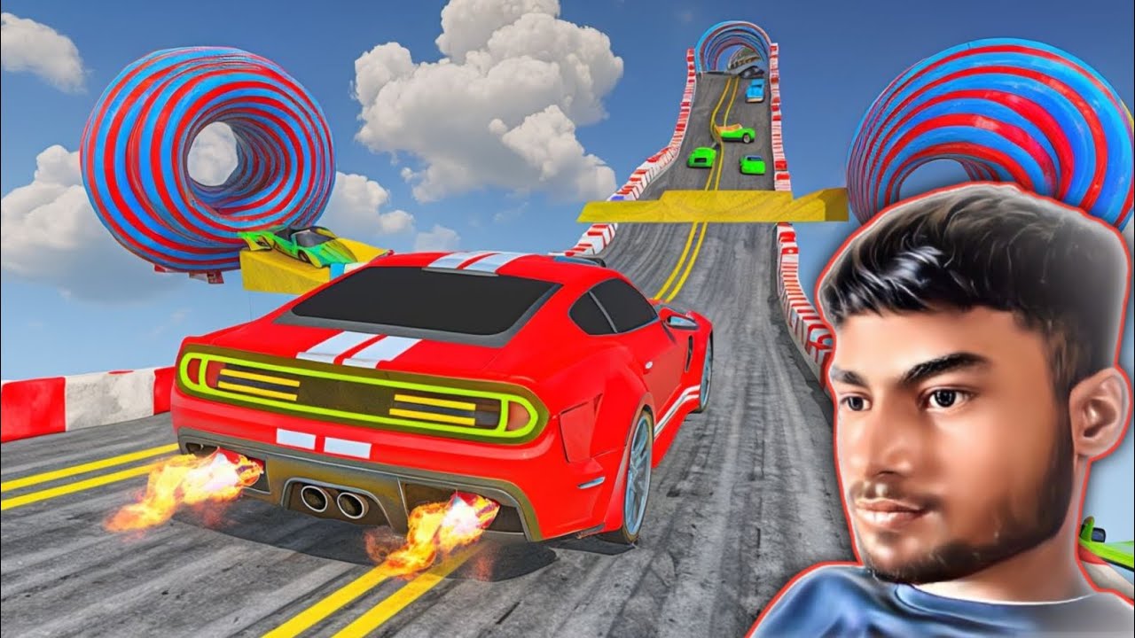 mega RAMP CAR STUNT GAMEPLAY Video , impossible Ramp car racing & stunt ...