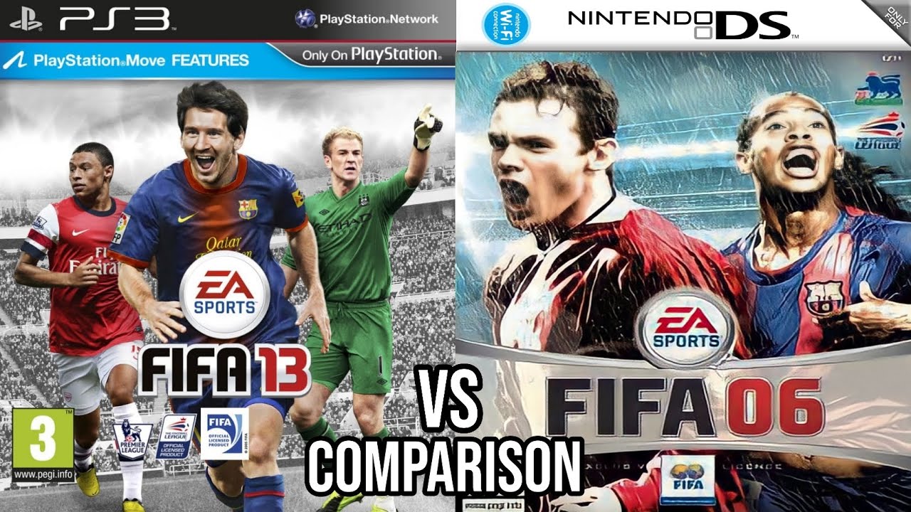 FIFA 13 PS3 Vs FIFA 06 Nintendo DS - YouTube