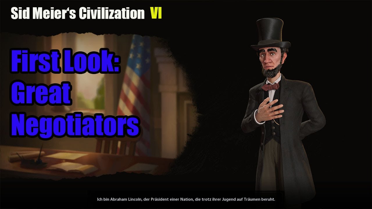 First Look: Great Negotiators (Leader Pass Civilization VI) - YouTube