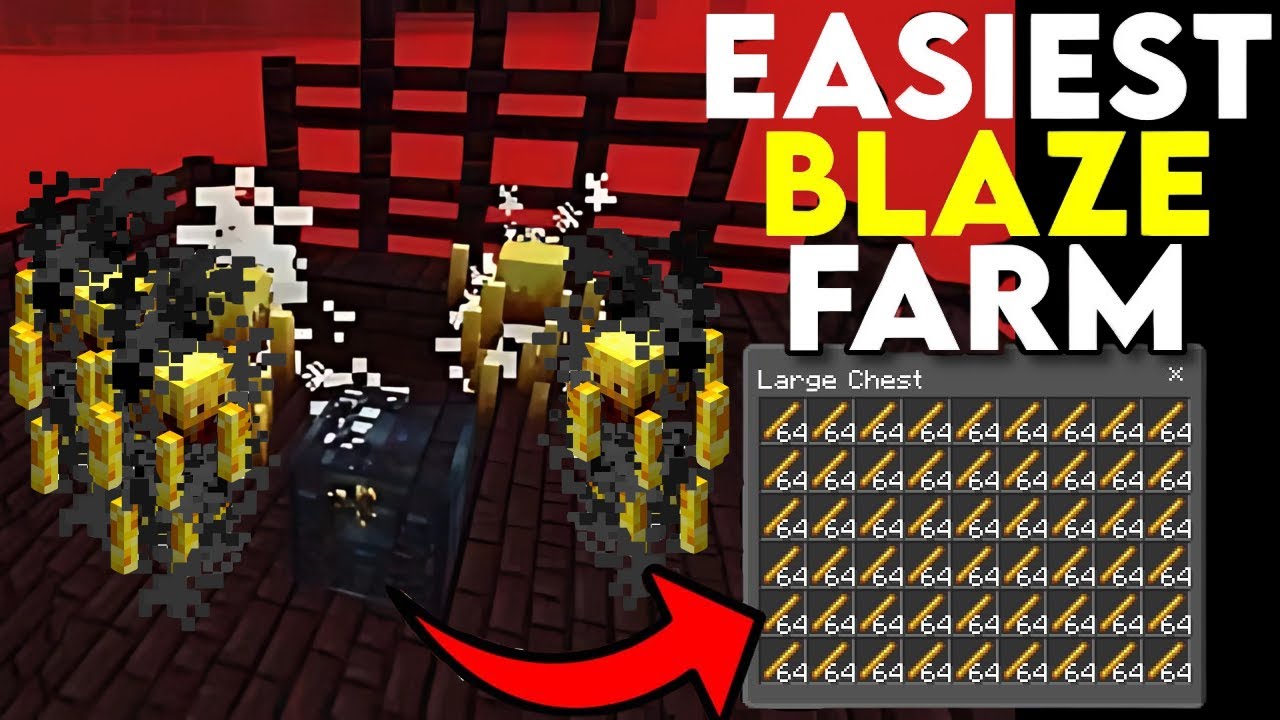 How To Make An *EASY* Blaze Farm In 1.21!┃Java and Bedrock Edition ...