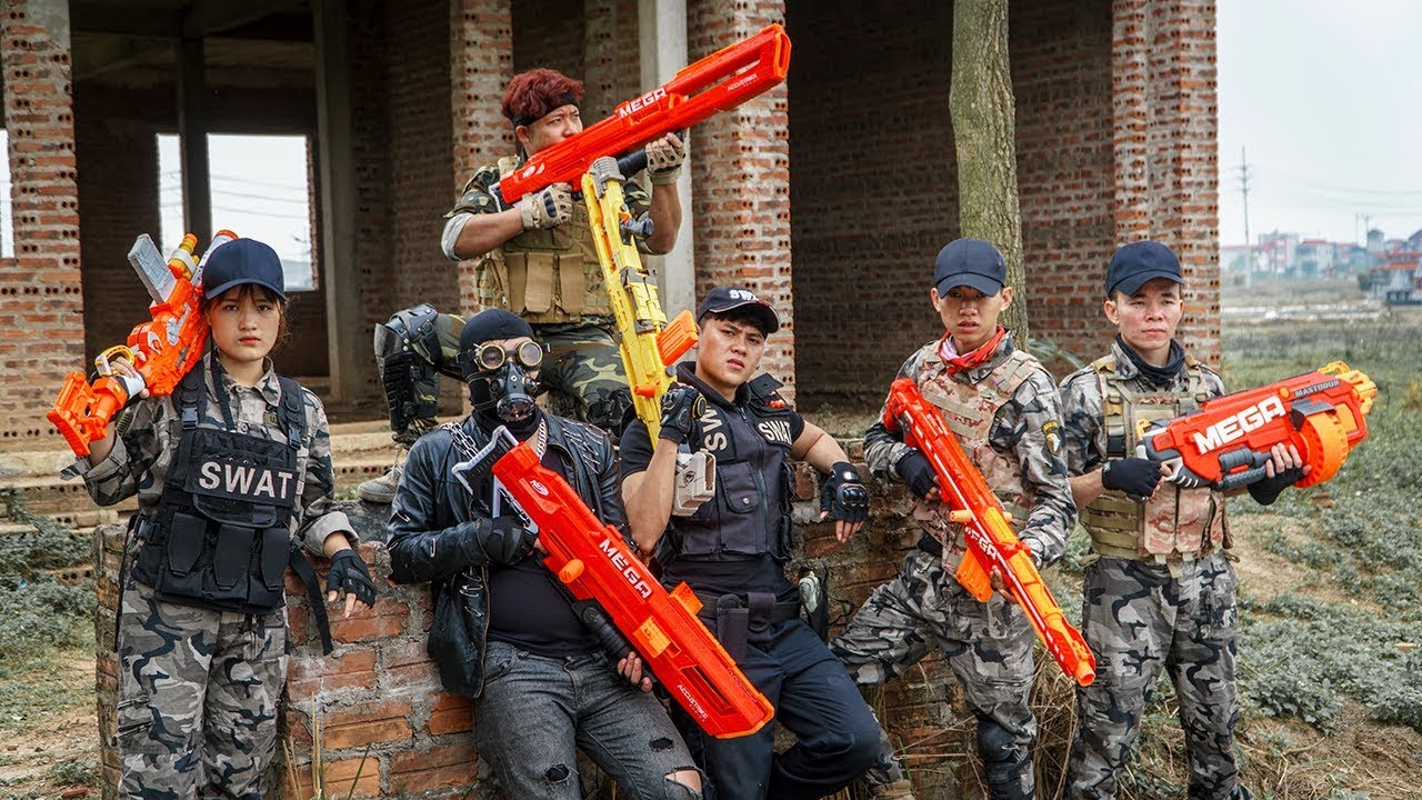 LTT Game Nerf War : Winter Warriors SEAL X Nerf Guns Fight Criminal ...