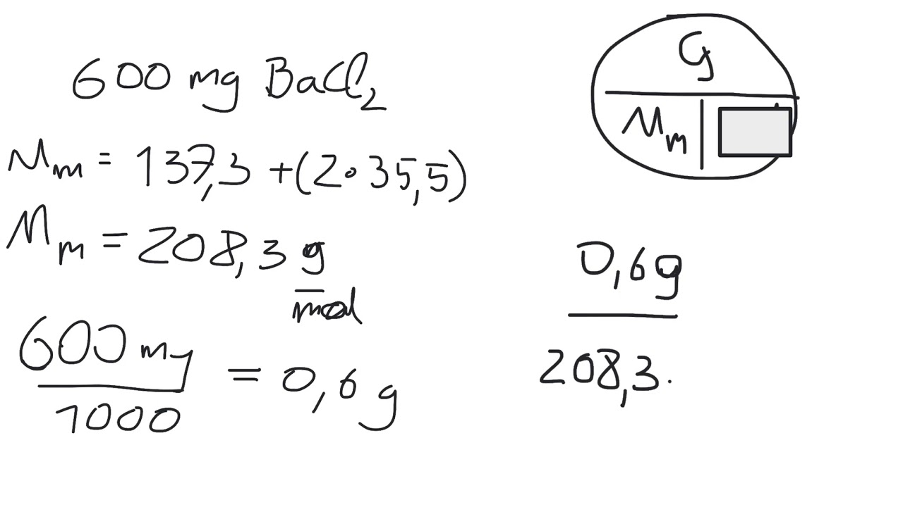 Kjemi 1 - Stoffmengde: Regneksempel - YouTube