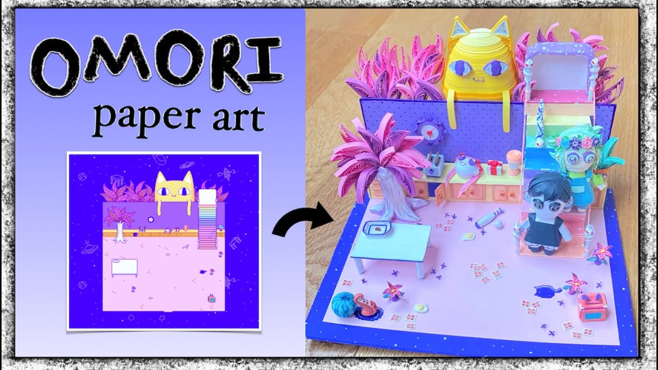 I made a tiny NEIGHBOR’S ROOM from OMORI out of paper (OMORI paper ...