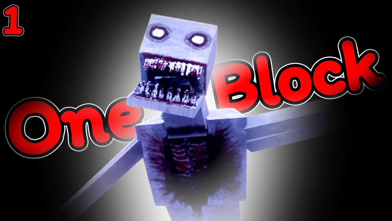 กำเนิดโลกปีศาจด้วย One block - ตอนที่ 1 | Minecraft one block horror ...