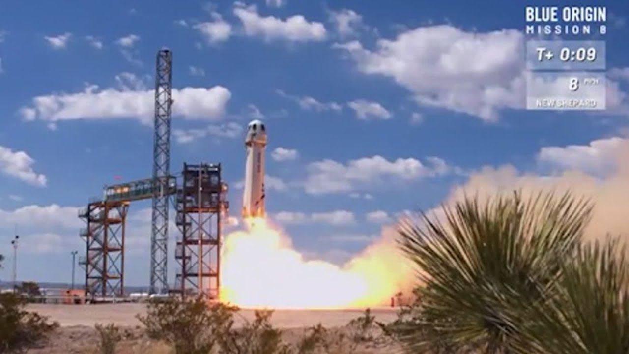 Blue Origin's New Shepard Soars on Test Flight - YouTube