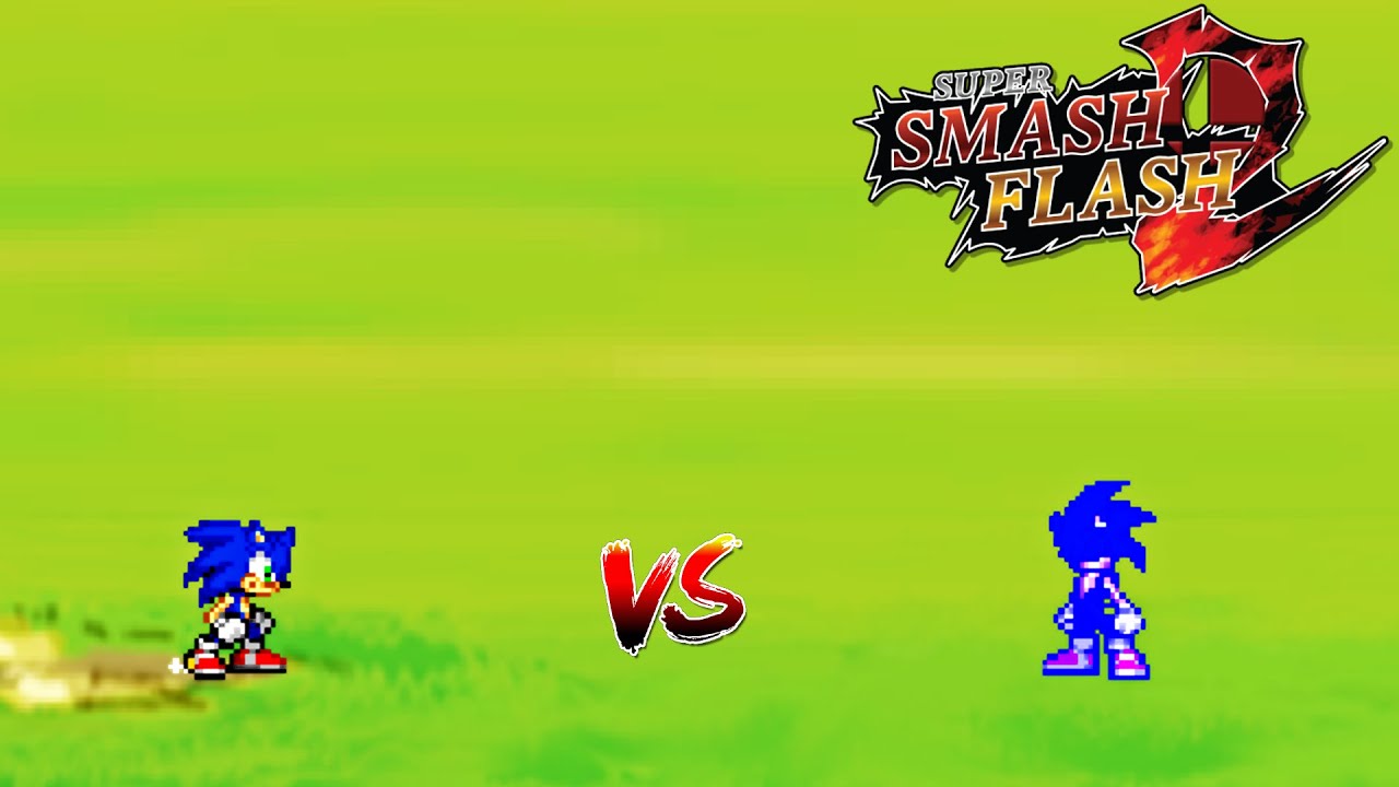SSF2 Mods: OP Revamped Sonic vs Serious Sonic - YouTube