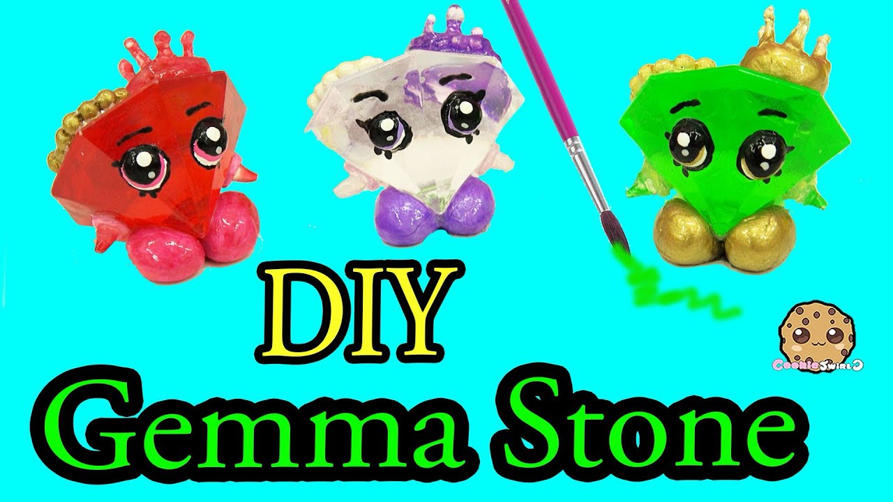 DIY Green GEMMA STONE Custom Shopkins Do It Yourself Craft ...