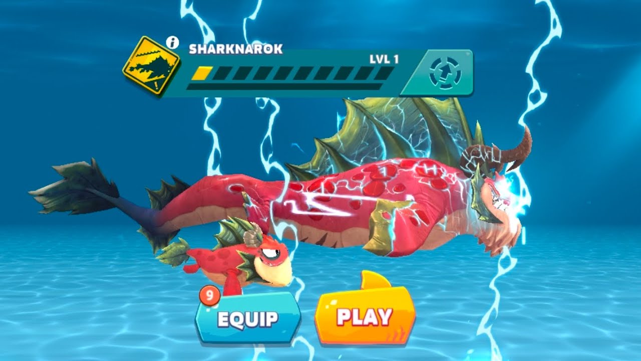 Sharknarok fish with kid -Hungry Shark Evolution Gameplay 1080p - YouTube