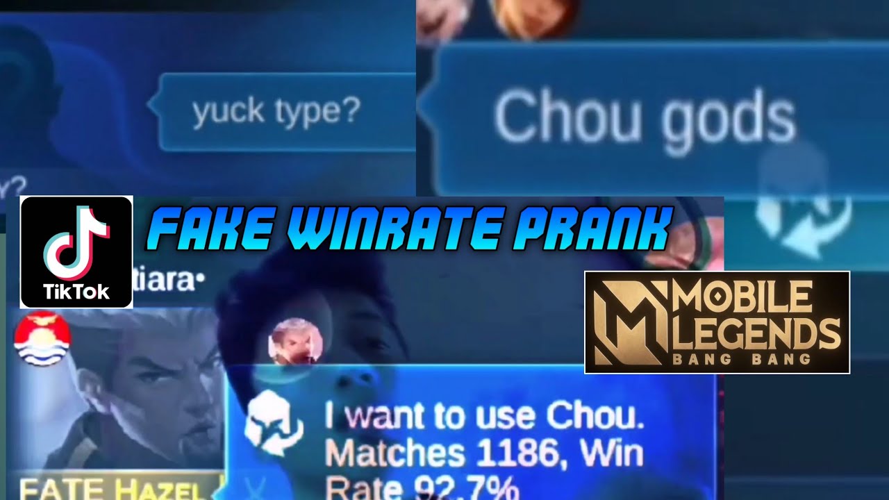 FAKE WINRATE PRANK ML TIKTOK | ML PARSHA TIKTOK FAKE WINRATE | FUNNY ...