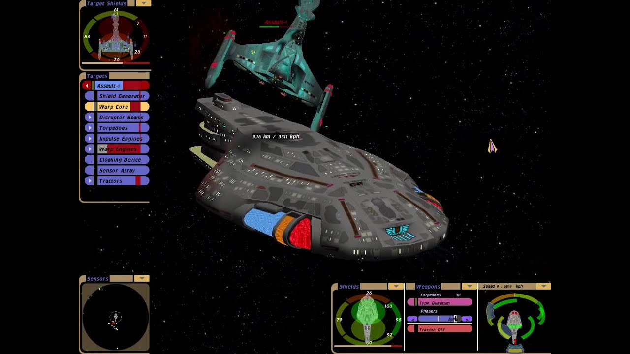 Ray Class vs Klingon VorCha Assault Cruiser | KM | Star Trek Bridge ...