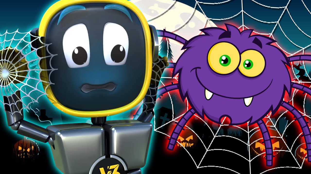 🎃 Halloween Songs | 🕷 Spooky Itsy Bitsy Spider And Robogenie ...