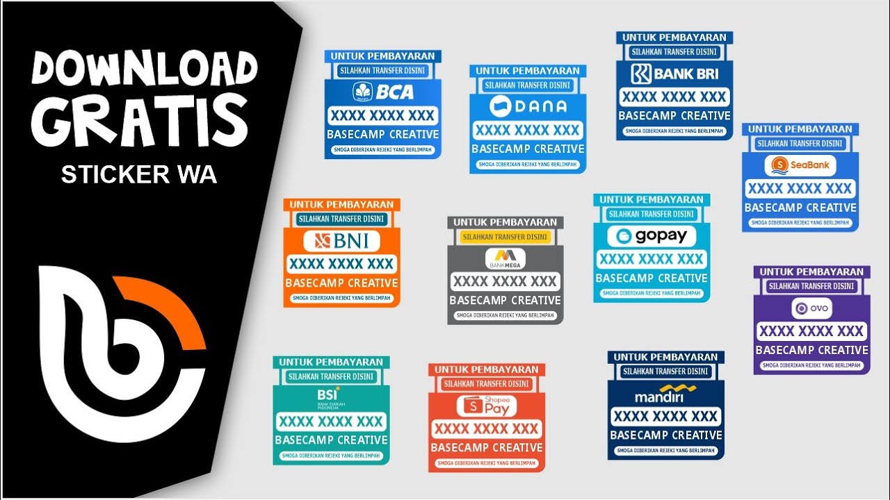 STICKER WA BANK - YouTube