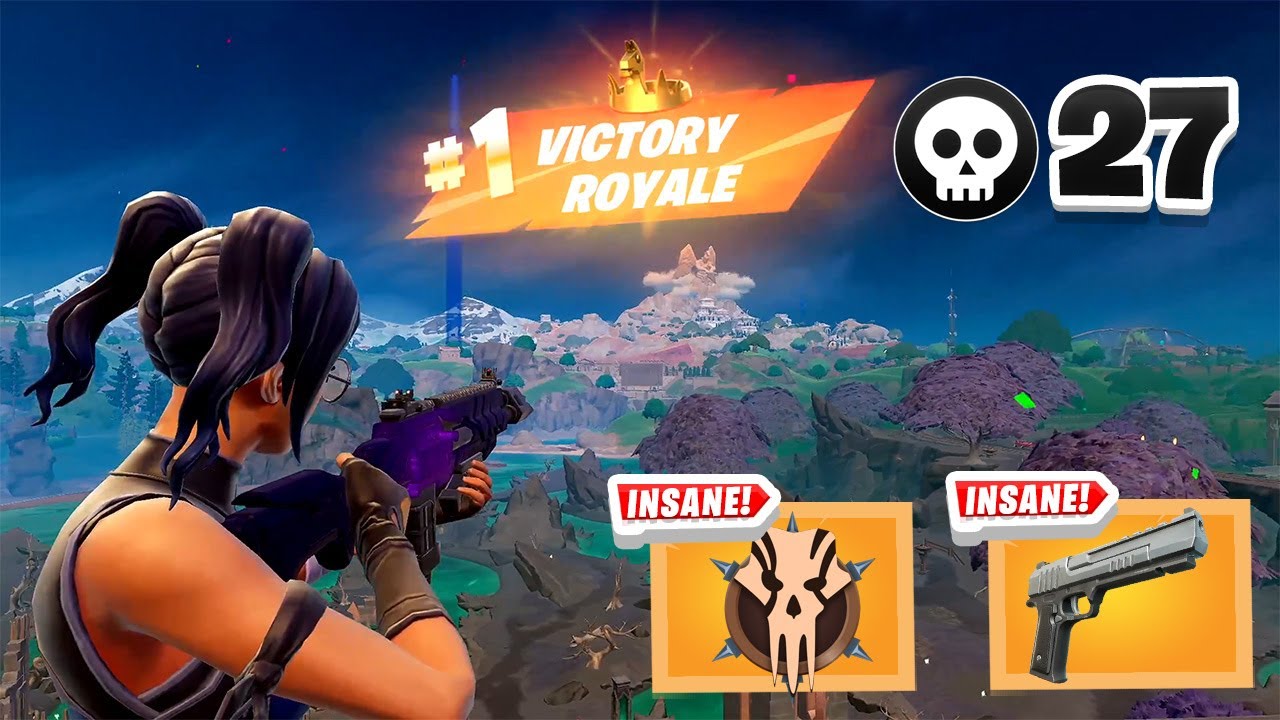 CRAZY! 27 Elimination Solo "Zero Build" Gameplay Wins (Fortnite chapter ...