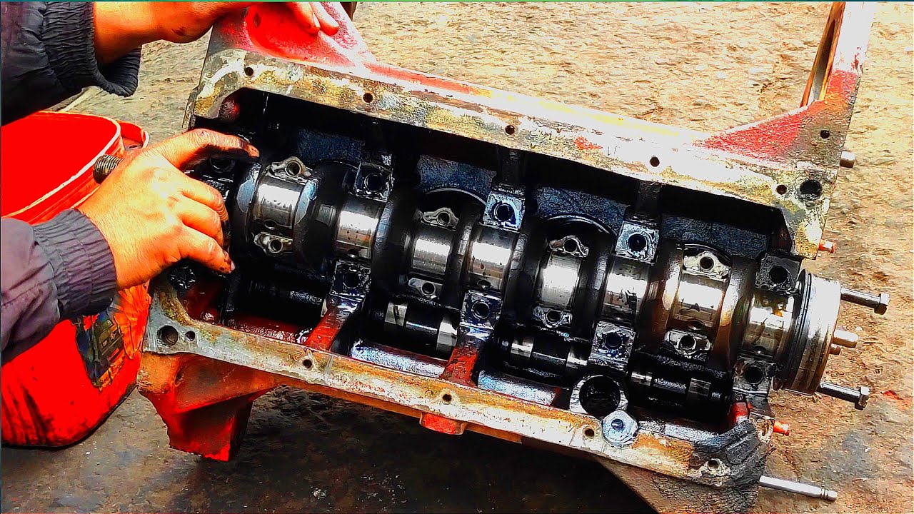 Truck Engine Repairing ||How To Restoration Truck Engine || Disassemble ...