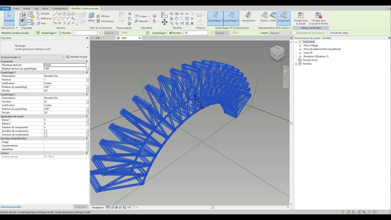 #Revit - Model Générique Métrique Motif 2 - YouTube