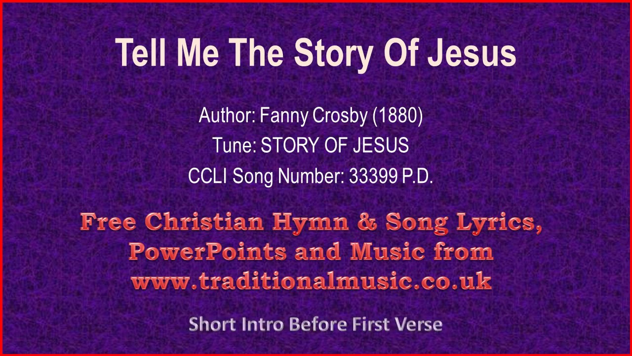 Tell Me The Story Of Jesus Violin Hymn Lyrics Music YouTube tell-me-the-story-of-jesus-violin-hymn-lyrics-music-youtube