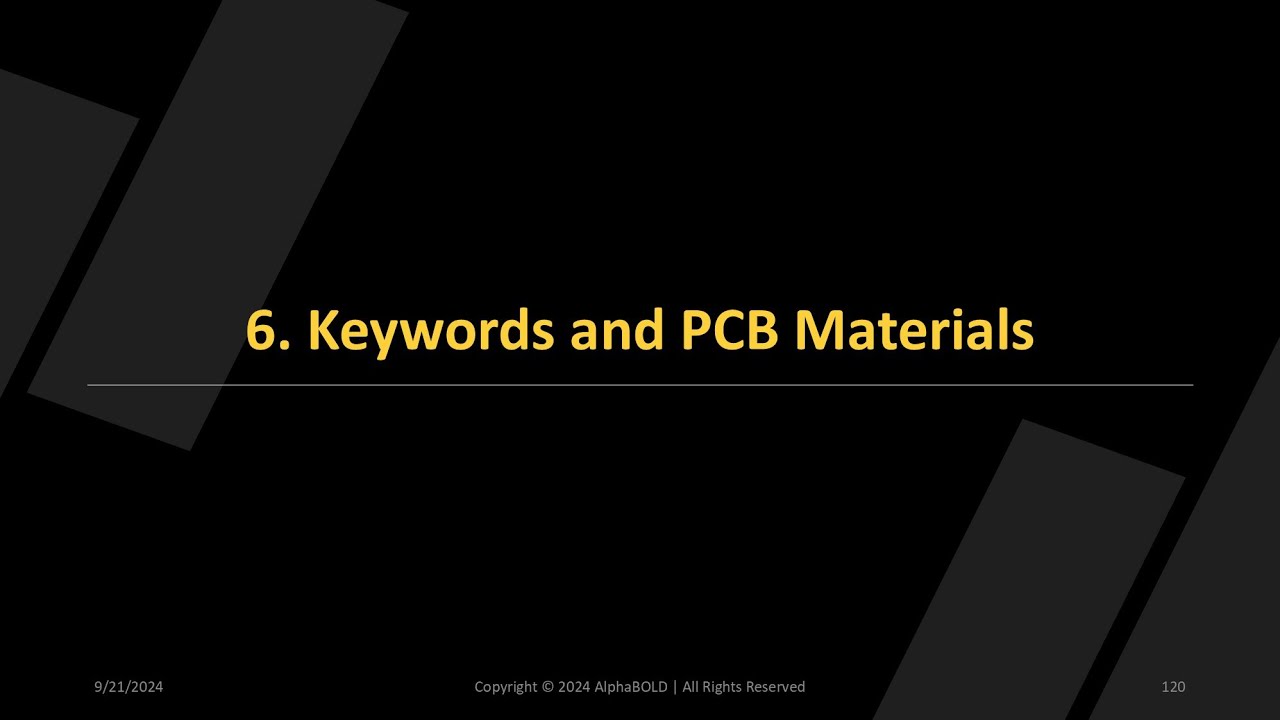 MT06 Lesson06: Keywords and PCB Materials - YouTube