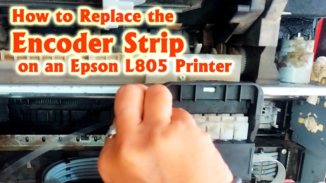 How to Replace the Encoder Strip on an Epson L805 Printhead | Step-by ...