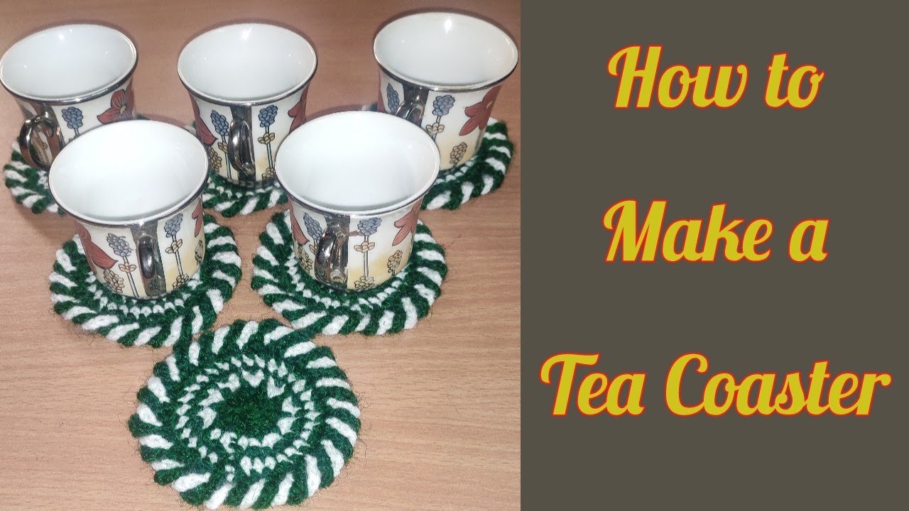 How to make easy tea Coaster | Cup Mat | कप मैट बनाने का आसन तरीका ...