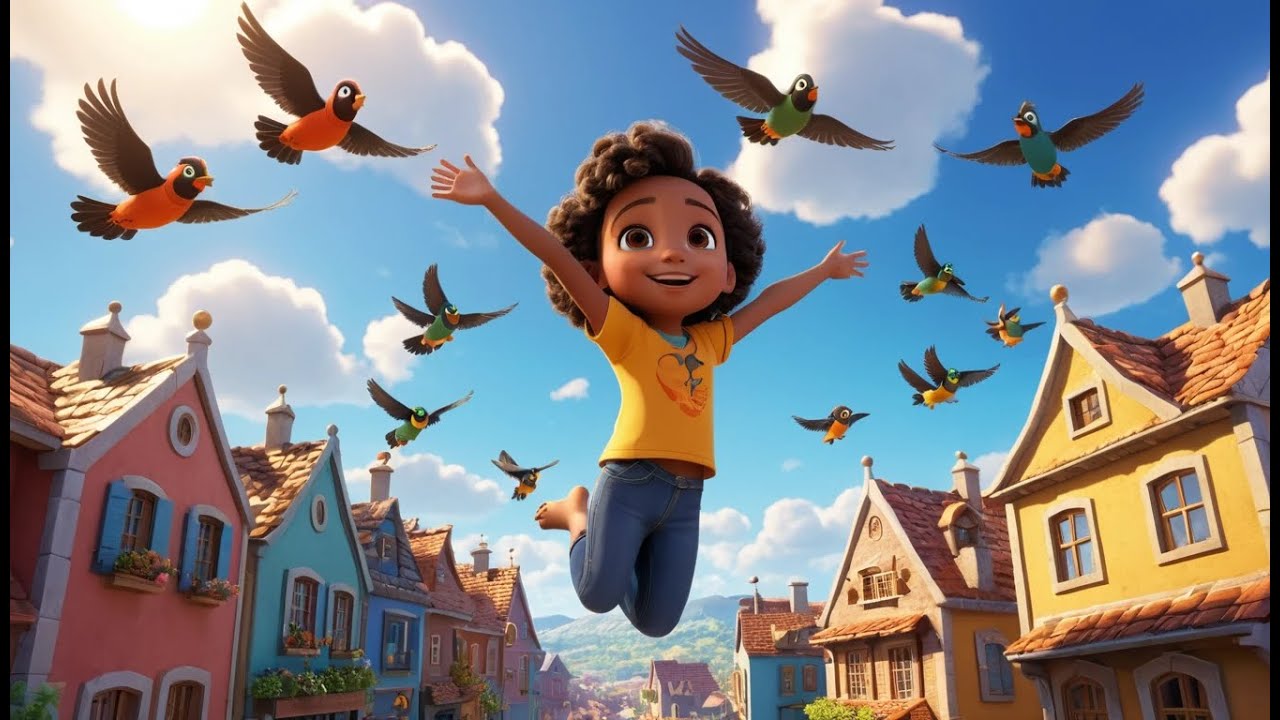 Fly, Fly So High, Up into the Sky | Fun Nursery Rhyme for Kids | Sing ...