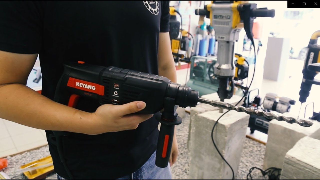 KEYANG POWERTOOL - HD26-2T (Rotary hammer) Demonstration video - YouTube
