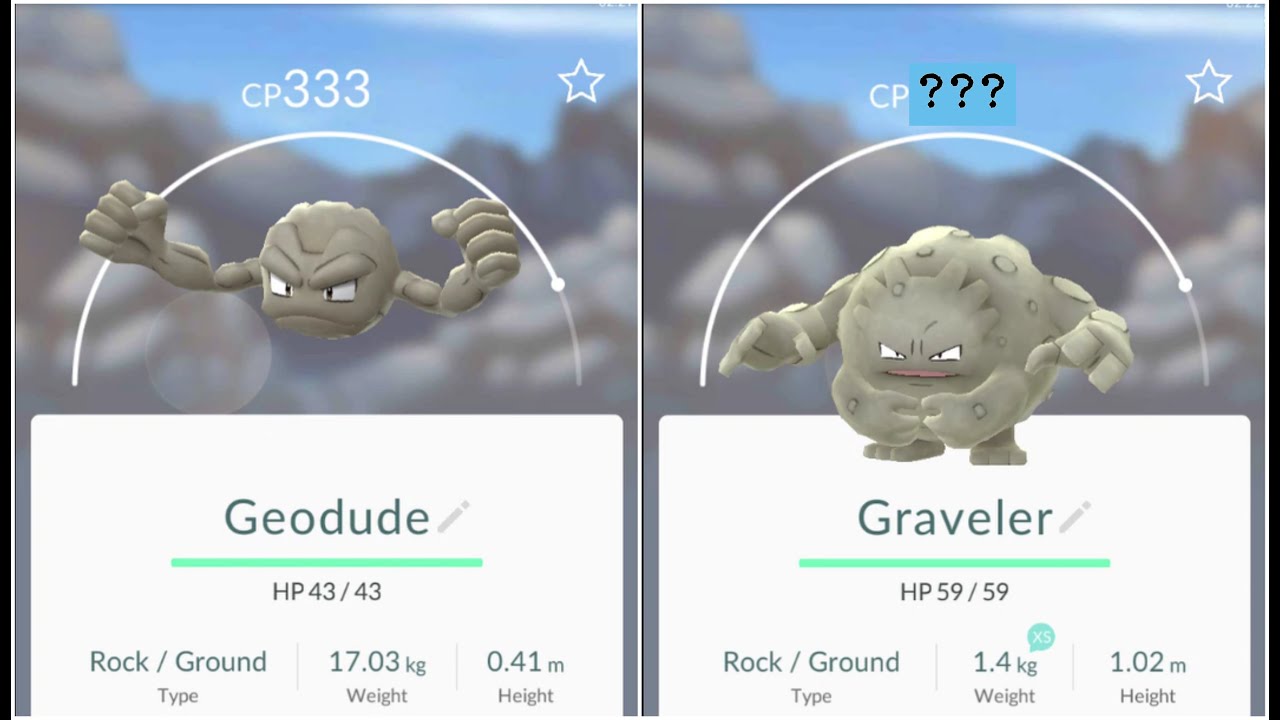 Pokemon Geodude Evolution Chart