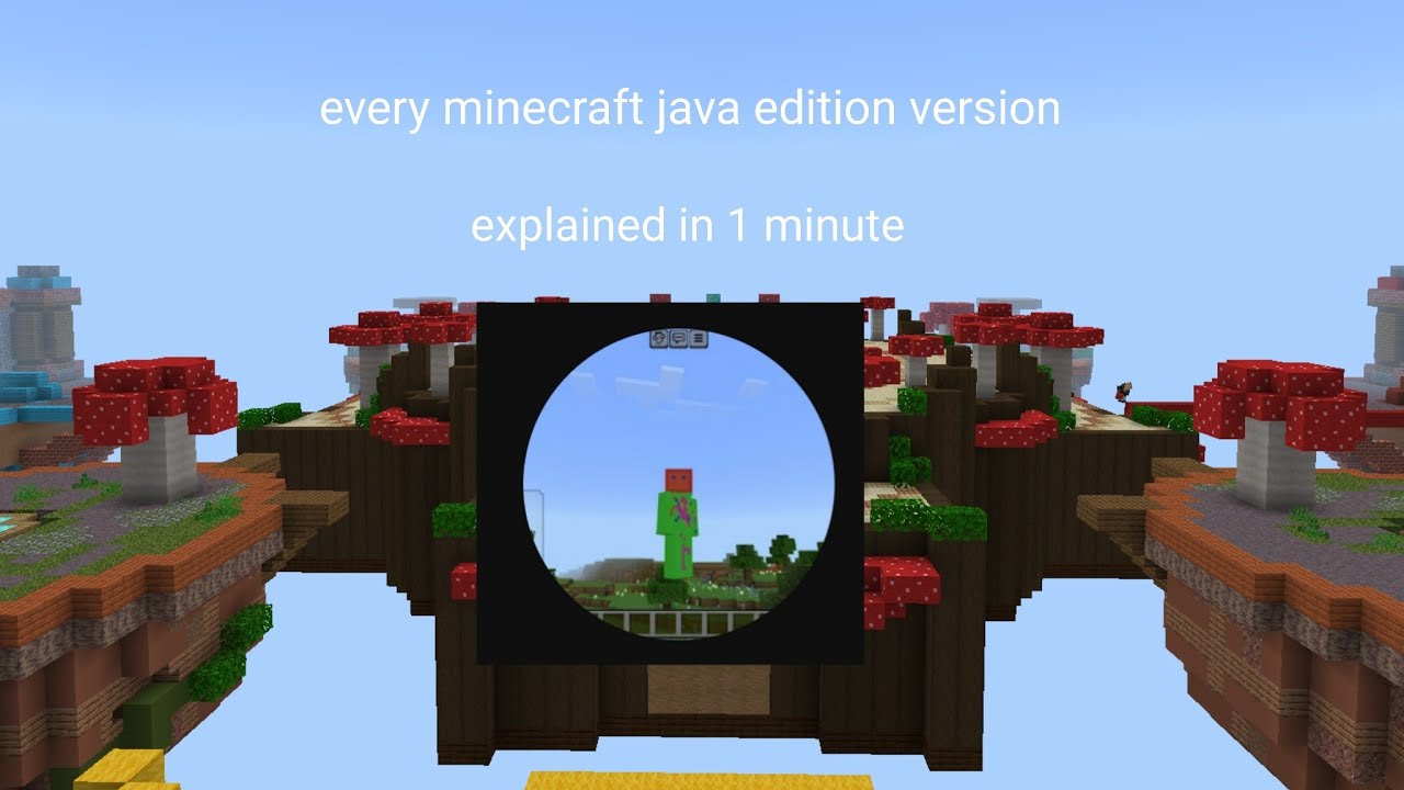 every Minecraft java versions explain in 1 minute! - YouTube