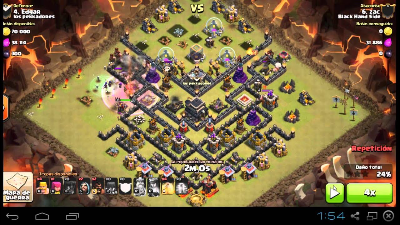 defensa TH9 EDGAR CLAN PEKKADORES - YouTube