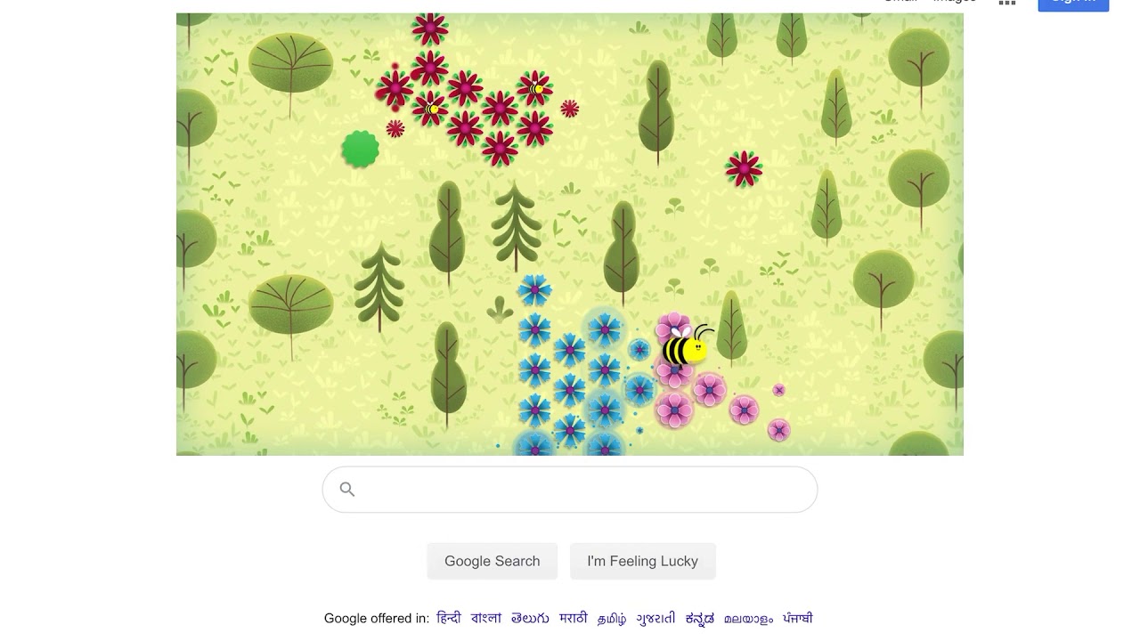 HAPPY EARTH DAY !! ( the new google mini-game ) ( Bee 🐝 game ) — high ...