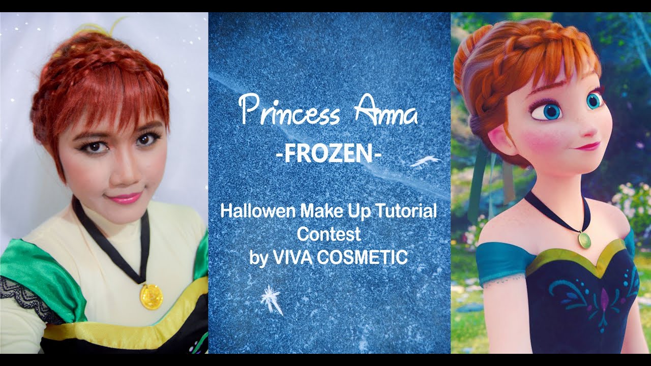 Princess Anna Make up Tutorial - YouTube