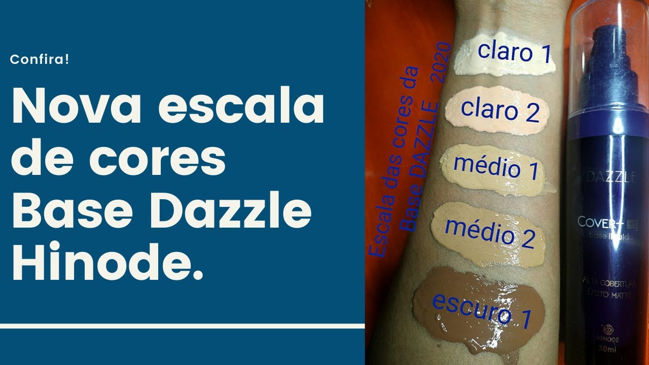 Nova escala de cores das bases Dazzle hinode. - YouTube