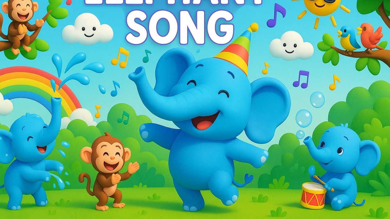 🐘Elephant Walk In The Jungle | Elephant Dance Song 🎶| Elephant Song ...