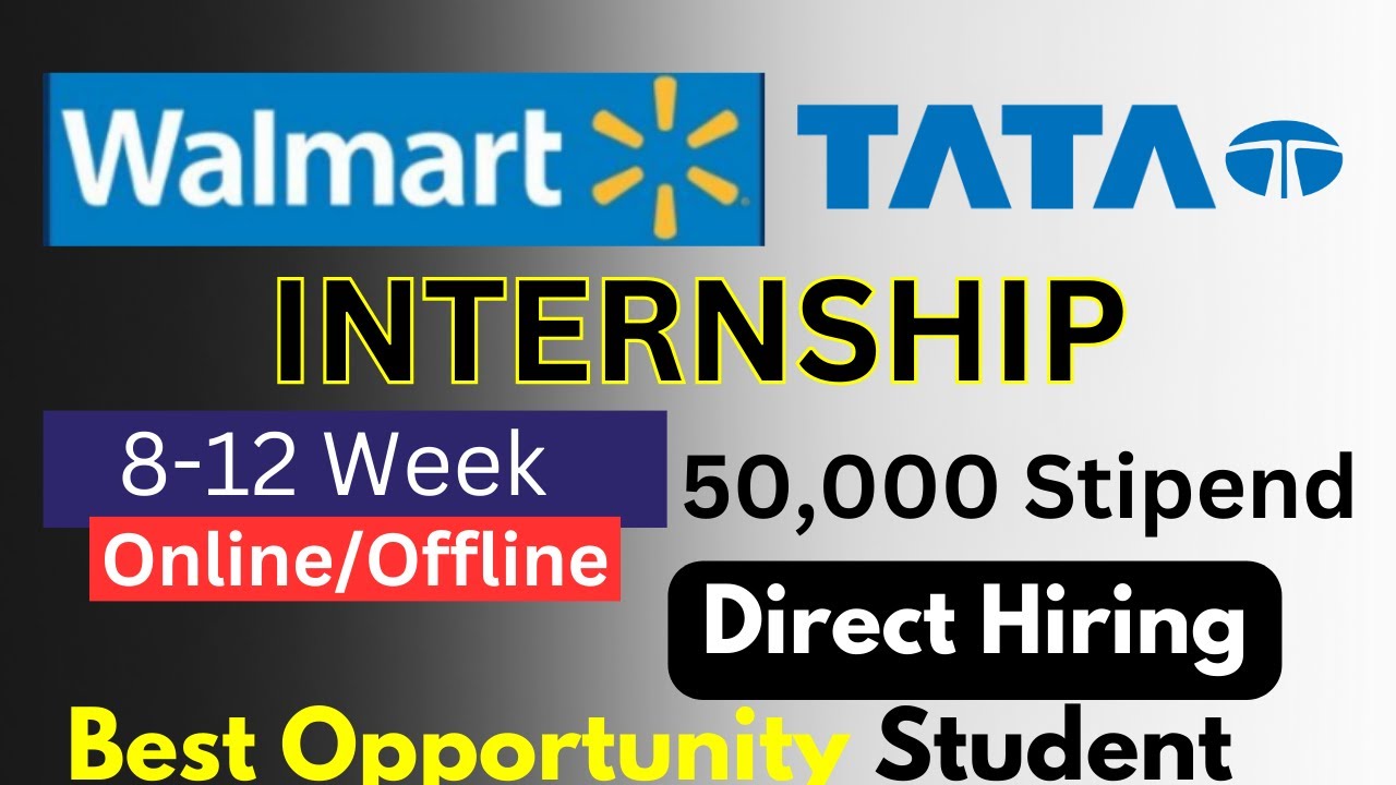 Walmart Biggest Off Campus Update Internship & Hiring For Students And Freshers - YouTube