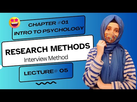 Research Methods in Psychology | Interview Method in Psychology | Iqra ...